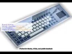 71 キー 産業用コンピュータのキーボード 触覚タッチパッド F8-TP-C