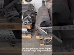 China Easy Operation Screw Conveyor Heavy-Duty Manganese Steel Spiral Conveyor Blade Stainless Steel Construction / Mining Transfer Equipment Replacement Parts for sale