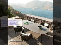 Outdoor table, leisure rattan chair, combination coffee shop chair, outdoor courtyard villa, outdoor waterproof and sunscreen rattan chair