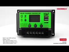 China 12V 24V 30 Amp Solar Charge Controller LCD Display 3P 5V 2A USB Portable for sale