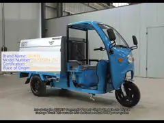 Community property simple shed electric tricycle garbage truck