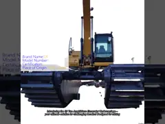 20 Ton Amphibious Excavator Undercarriage Swamp Marsh Floating Pontoon Chassis