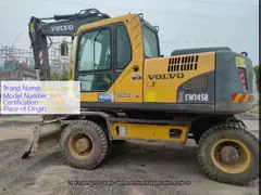 Used Volvo EW145B Wheeled Excavator for Sale | Reliable Second-Hand Wheel Excavator from China