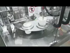 rotary gas flushing cup sealing machine for daily product sweetmeats