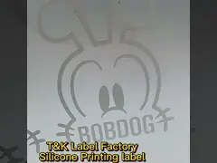Screen Printing Silicone Patch , Pantone Color Heat Transfer Garment Labels