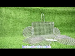 Custom Made Food Grade Stainless Steel 304 316 Rectangle Shape Outdoor BBQ Tools Wire Mesh Grill for