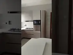 China Hidden Drawer Guide Rail European Matt White Kitchen Furniture Kitchen Cabinets for sale