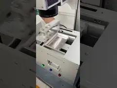 0-130m/min Máquina de marcação a laser de fibra estática 1064nm para peças de plástico / borracha