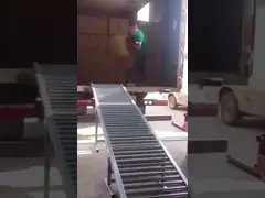 Cina Linea di trasporto a rulli per impieghi gravosi con telaio in alluminio per acciaierie, capacità di carico 200 kg, personalizzata in vendita