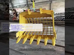 Heavy Duty Excavator Rock Sieve Bucket Skeleton Grid Screening Construction Attachment