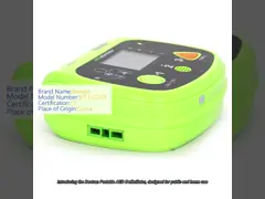 Portable AED Defibrillator Automated External Defibrillator With Voice CPR Guid For Public And Home Use