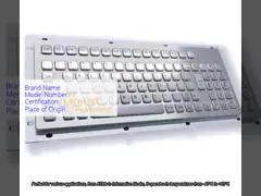 China IP65 Industrial USB Keyboard Dustproof Explosionproof For Common Operation System for sale