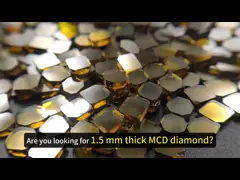 HPHT MCD jaune Diamant synthétique grilles rondes et carrées Abrasifs industriels pour outils de coupe