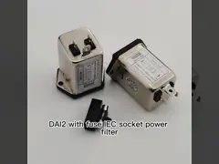 DAI2 Singl-phase AC Power Filter General Purpose IEC connector filter 1a 3a 6a 10a suppressor power