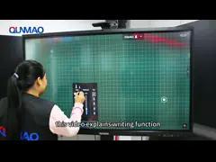 Demonstration of using the whiteboard in the touch screen