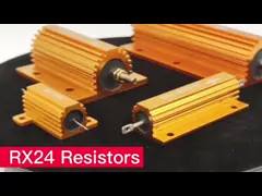 Gold Aluminium Shell Resistor RX24 5W 10W 25W 50W 100W 200W