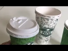 China Custom Logo 430ml Personalised Paper Cups 12oz Disposable Coffee Cups With Logo for sale