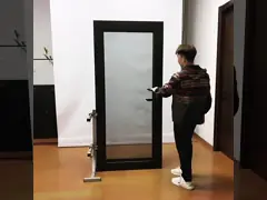 China Waterproof Aluminum Hinged Doors with 2.0mm Profile & Double Tempered Glass for Weather Resistance for sale