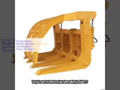 China Durable Factory Excavator Land Clearing Stick Rake 1-100T Q345 NM400 Steel for sale