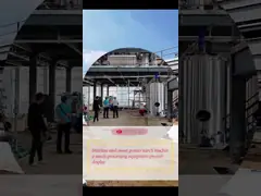 Stainless steel sweet potato starch machine starch processing equipment project display