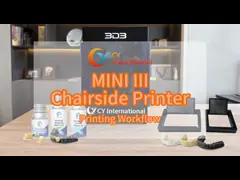 클래스 III 도구 3D 프린팅 재료 흰색 회색 3D 프린트 된 왕관 치아