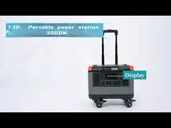 China Estación de energía solar portátil LiFePo4 con pantalla LCD de 3000W y 2688Wh, inversor de onda sinusoidal pura, controlador MPPT y tipos de enchufe EU US en venta