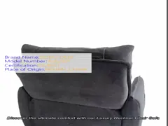 Factory Direct Supply Furniture Luxury Recliner Chair Sofa With Massage Living Room Chair