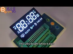 ultra-bright white 4-digit 7-segment LED display