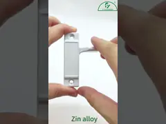 China Small White Color Crescent Locks Aluminum Alloy With Powder Coated Surface for sale