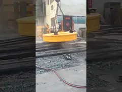 China Custom Excavator Circular Electromagnet Chuck For Metal And Lifting Scrap for sale