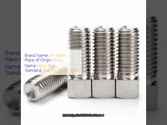 China Steel Grade 4.8  8.8 Class 10.9 Square Head T Metal Bolt White Zinc Plated Half Threaded for sale