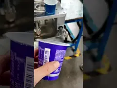 China Desktop Cup Sealing Machine Fully Automatic Space Saving Customized Sealing Diameter for sale