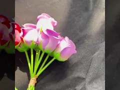 China Wholesale of 7-head simulated roses, imperial rose hand-held rose bouquets for home, hotel, wedding and auditorium decoration for sale