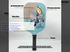 13mm Pickleball Paddle Honeycomb Core Pickleball Paddle Cartoon