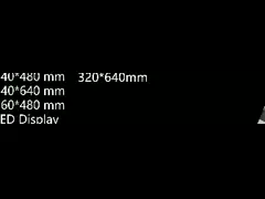 Four different sizes of  aluminum cabinets for led screen modules