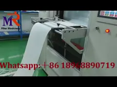 China 150 mm Adjustable air Filter Production Line Automatic Paper Folding Machine for sale