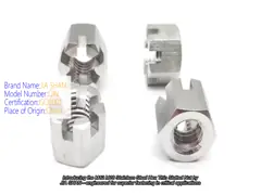China M12 M18 Stainless Steel SUS304 SUS316 Hex Thin Slotted Nut Castle Nut A2 A4 DIN937 for sale