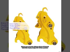 China Heavy Duty Excavator Attachments Hydraulic Quick Hitch Coupler Safety Release Pin for sale