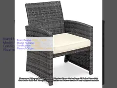 Waterproof Weather Resistant Aluminum Frame Modern Brown PE Rattan Woven Sofa Chair Coffee Table Sets