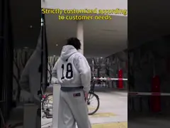 China Customized Logo Mens Acid Wash Tracksuit  Zip Up Retro Jogging Suits Loose Fit for sale