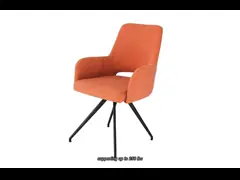 Cadeiras de sala de jantar com estrutura metálica confortável OEM Poltronas de exterior empilháveis