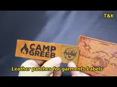 Customized Fiber Planting PU Leather Transfer Label Silicone Soft 3D Logo