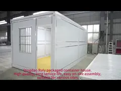 China Galvanized Light Structure Prefab Container Home with Glass Wool Panel for sale