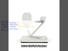 2025 新しいワイヤレス充電器 T216 携帯電話充電支架 アップルとサムスン サポート