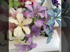 7-head artificial flame orchid, artificial Bauhinia, home decoration, artificial orchid, wedding sho