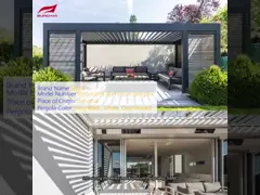 Aluminium Pergola The Ultimate Garden Design Solution with Motorized Aluminum Pergola