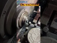 High precision CNC turning copper parts processing video