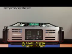 Cina Amplificatore montato su un rack a 4 canali con sistema di raffreddamento avanzato e circuito di protezione completo per l'uscita audio in vendita