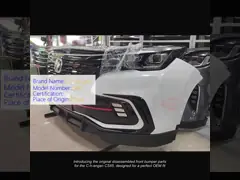 Original disassembled parts of the front bumper of C-h-angan cs85 car