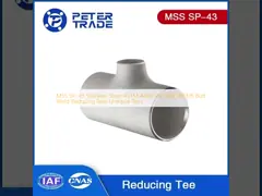 MSS SP-43 Stainless Steel ASTM A403 WP 304 WP316 Butt Weld Reducing Tees Unequal Tees
